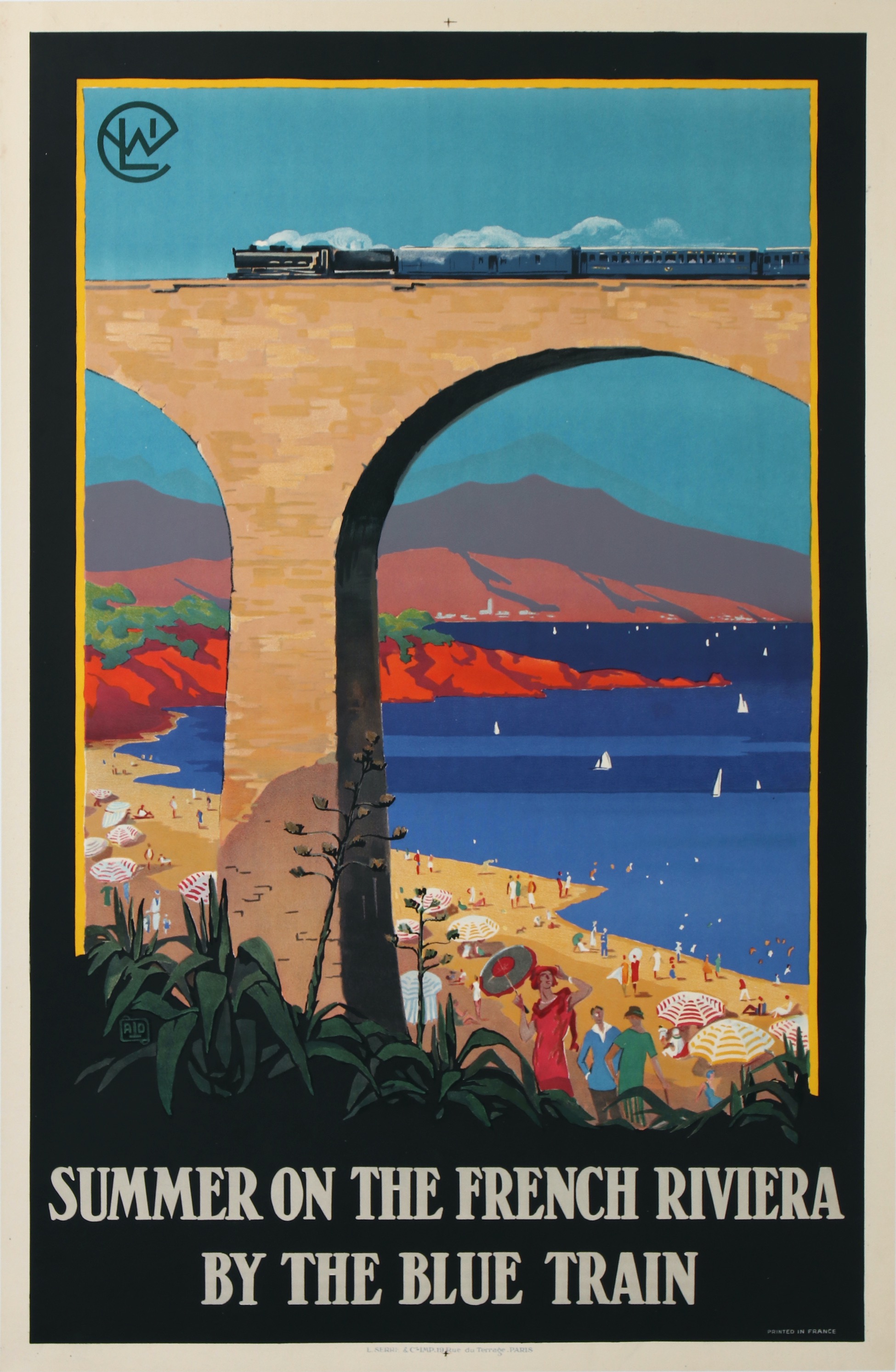Cie CIWL des WAGONS LITS SUMMER ON THE FRENCH RIVIERA BY THE BLUE TRAIN ALO Char